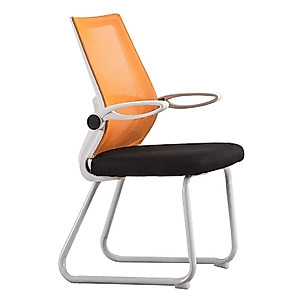 Office Chair Mesh Chair Swivel Armrest Seat Arch-Leg Table and Chair Computer Chair Ergonomic Backrest Big Class Game Chair Chair (Color : Orange) Needed