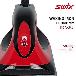 SWIX T77 Economy Waxing Iron for Alpine and Nordic Skis, Snowboard | 110V 1000 Watt Wax Iron with Temperature Adjustment