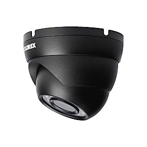 Lorex LEV1512 Indoor/Outdoor 720p HD Weatherproof MPX Security Dome Camera, 3.6mm, 112ft IR Night Vision, Works with DV800/900, LHV5100/5100W Series DVR, Black (Camera Only)