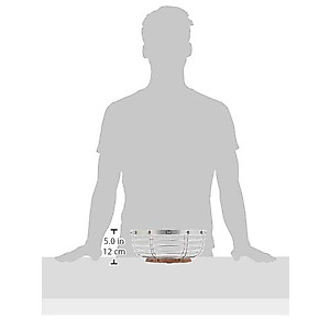 KitchenCraft Industrial Kitchen Vintage-Style Metal/Wooden Fruit Bowl, 28 x 12 cm (11" x 5") - Grey