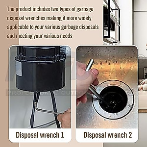 Garbage Disposer Unjamming Wrench/WRN-00 Garbage Disposal Wrench Tool - designed to dislodge jams or clutter from above the sink