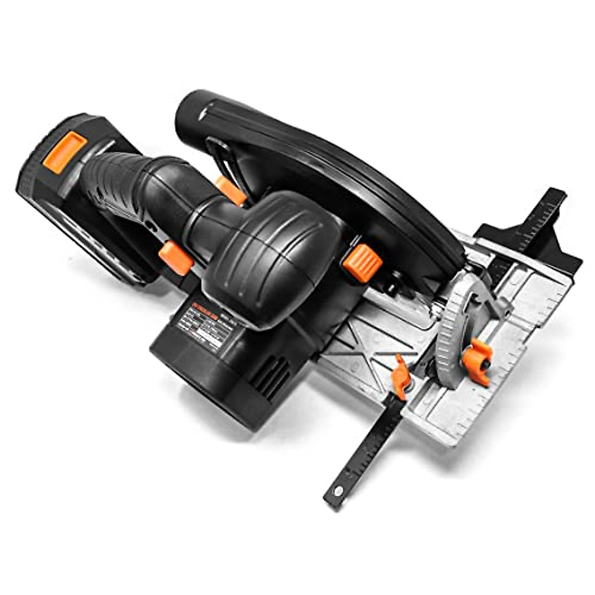 WEN Cordless Circular Saw, 6.5-Inch Blade with 20V Max 4.0 Ah Lithium-Ion Battery and Charger (20625)