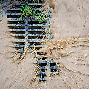 Premium USA Made 9" Inch Outdoor Square Atrium Catch Basin Drain Grate Cover - Basin Fits Storm Sewer & Drain Pipe/Fittings, Also Fits Triple Wall Pipe & Corrugated Landscape Pipe (Black)