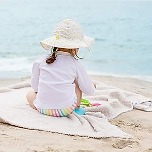 green sprouts Girls' Reusable Absorbent Baby Swim Diapers, Rainbow Stripe, 24 Month