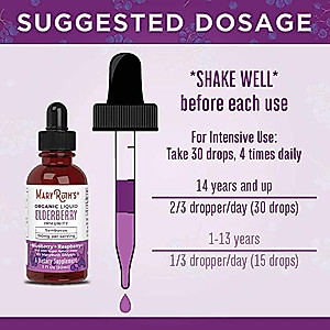MaryRuth Organics Elderberry Syrup & Turmeric Gold Herbals Bundle Black Sambucus Liquid for Kids & Adults | USDA Organic Turmeric Gold Liquid Drops | Immune System Support | Non-GMO, Vegan