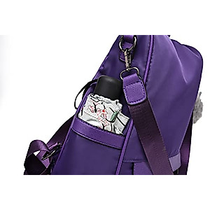 YOUNNE Women Fashion Backpack Purse Anti Theft Waterproof Designer Travel Bag Lightweight Casual Shoulder Bag Satchel Bag(Purple)
