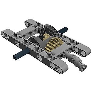 LEGO 10pc Technic Framed Differential Gear Set Kit Pack Chassis Part Piece Crawler Unimog Car Truck Joint Axle Frame Liftarm