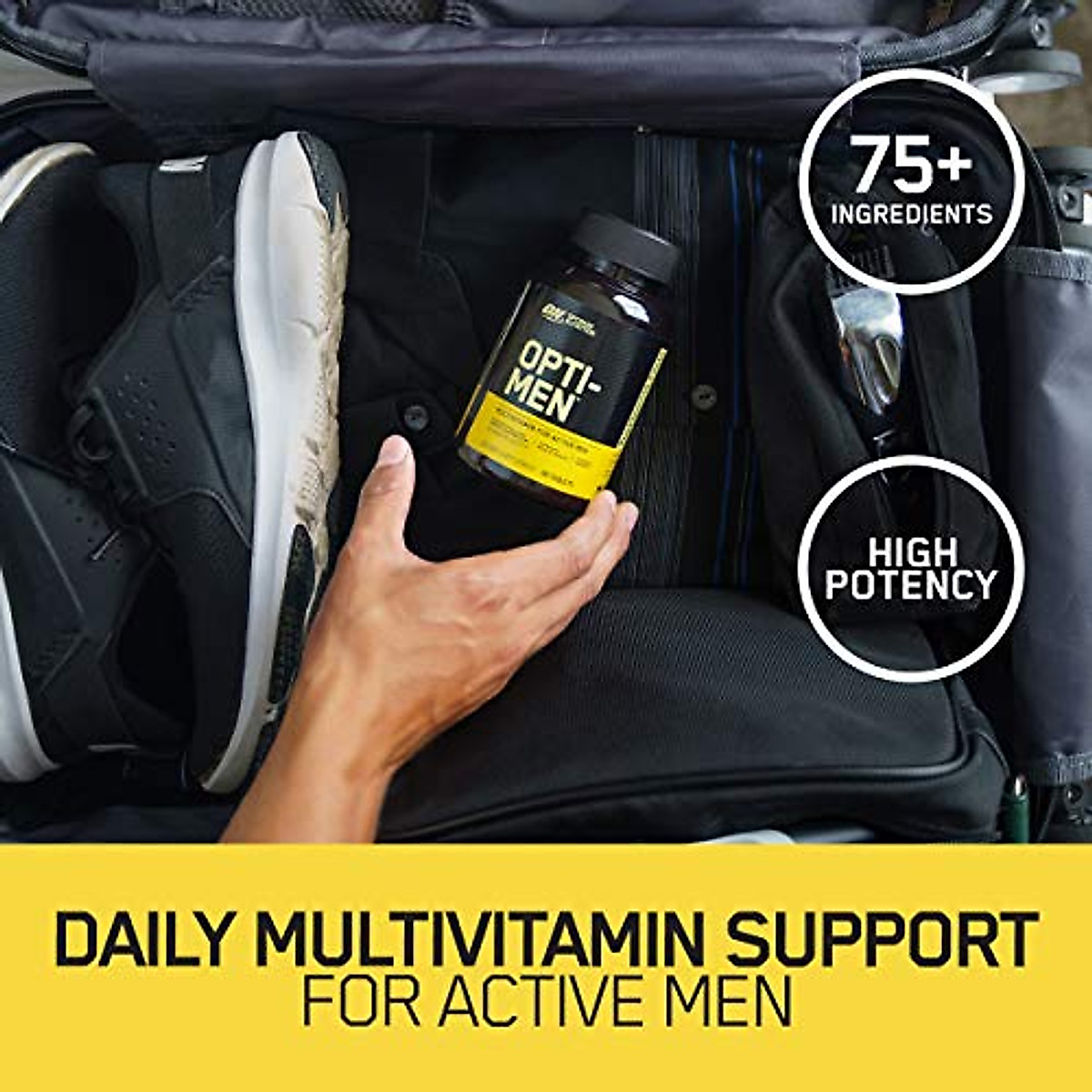 Optimum Nutrition Opti-Men, Vitamin C, Zinc and Vitamin D, E, B12 for Immune Support Mens Daily Multivitamin Supplement, 240 Count (Packaging May Vary)