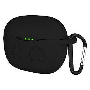 Naomo Silicone Case for JBL Tune 120TWS/125TWS, Soft and Flexible, Scratch/Shock Resistant Silicone Cover for JBL Tune 120TWS/125TWS Headphones (Black)