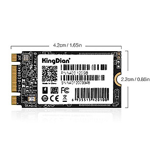 KingDian M.2 NGFF SSD 120GB 240GB 512GB 1TB Solid State Drive Disk 2242 for Desktop PCs and MacPro (120GB)