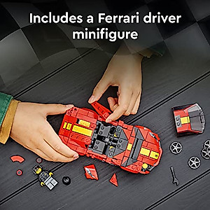 LEGO Speed Champions 1970 Ferrari 512 M Toy Car Model Building Kit 76914 Sports Red Race Car Toy, Collectible Set with Racing Driver Minifigure