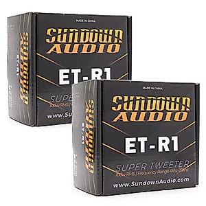 Pair of Sundown Audio ET-R1 8-Ohm 100W Bullet Horn Super Tweeters