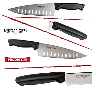 Ergo Chef Prodigy Series 8-Inch Chef's Knife - High Carbon Stainless Steel, Cooks Knife, Ergonomic non-slip Comfort Handle