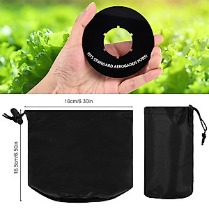 12Pcs Kratky Lids Wide Mouth Hydroponic Cover Lids, Kratky Mason Jar Lids with 12Pcs Kratky Blackout Sleeves Kratky Lid Insert Hydroponic Lids Kratky Hydroponics Supplies with Hole for Mason Jars