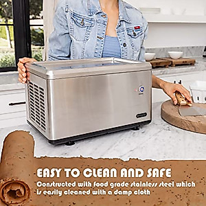 Whynter ICR-300SS 0.5-Quart Stainless Steel Rolled Ice Cream Maker with Compressor