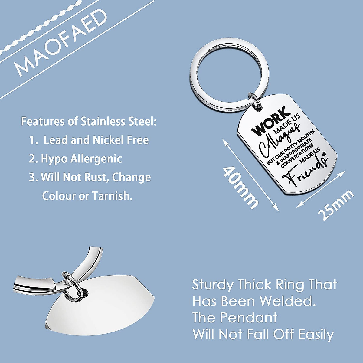 MAOFAED Coworker Gift Work Made Us Colleagues But Our Potty Mouths& Inappropriate Conversations Made Us Friend