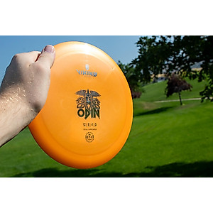 Viking Discs Odin Armor Plastic | Distance Driver | Advanced Disc Golf Driver [Stamp Color & Color Shade May Vary] (173-176g, Orange)