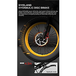 Bezior Electric Bike XF200 for Adults, Foldable 20" x 4.0 Fat Tire Electric Bicycle, 1000w Motor 48V 15Ah Removable Lithium Battery (Black & Yellow)