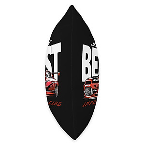 Motorsport Track Racing Street Race Pit Clothing Import Street Racer, Japanese Racing, Tuner Car Themed Throw Pillow, 18x18, Multicolor