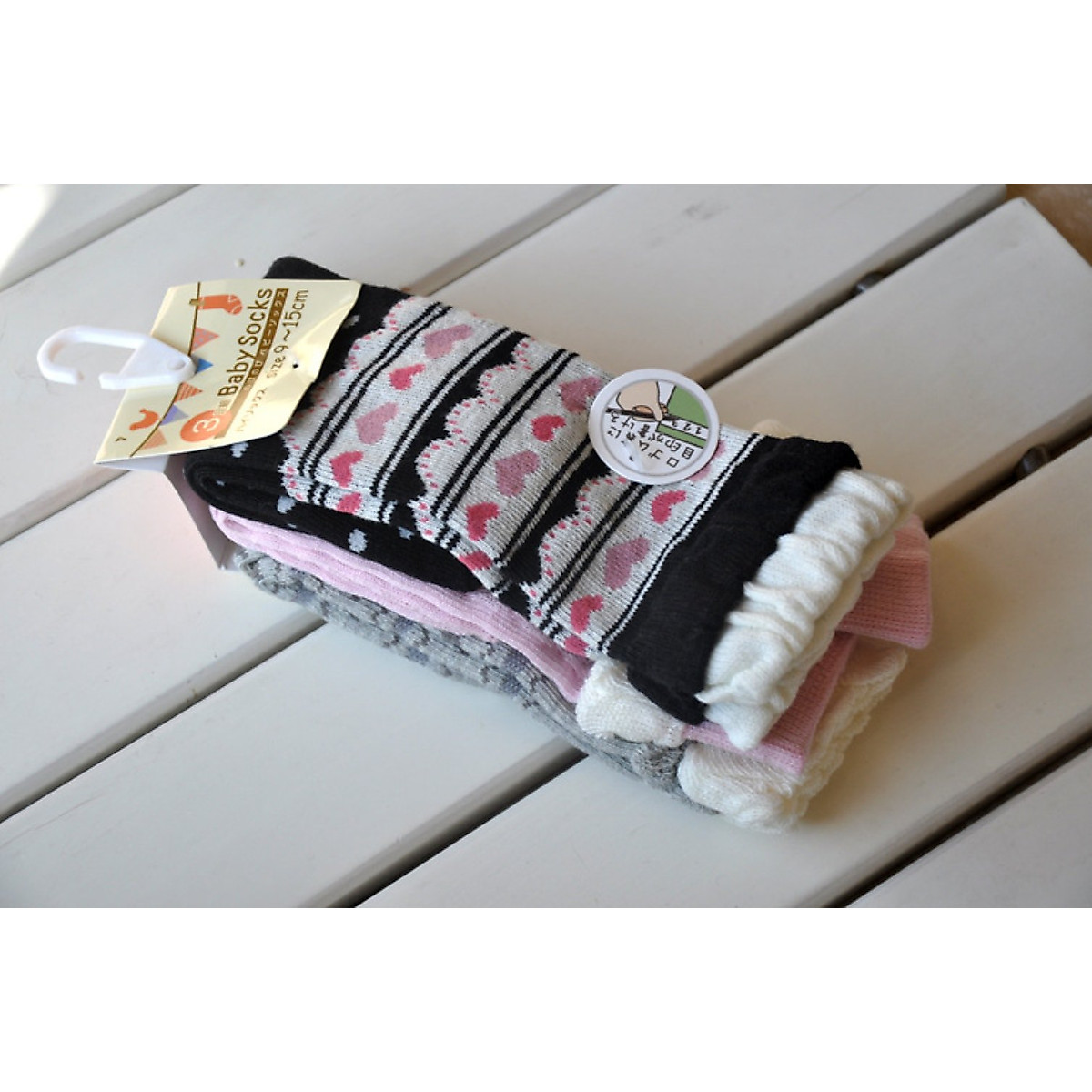 QandSweet 6 Pairs Baby Girl Knee-High Socks Toddler Princess Cute Non-skid Socks 8-36M (6 Colors)