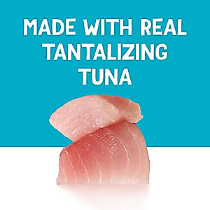 Purina Friskies Wet Pureed Cat Food Topper, Lil' Shakes With Tantalizing Tuna Lickable Cat Treats - 1.55 oz. Pouch