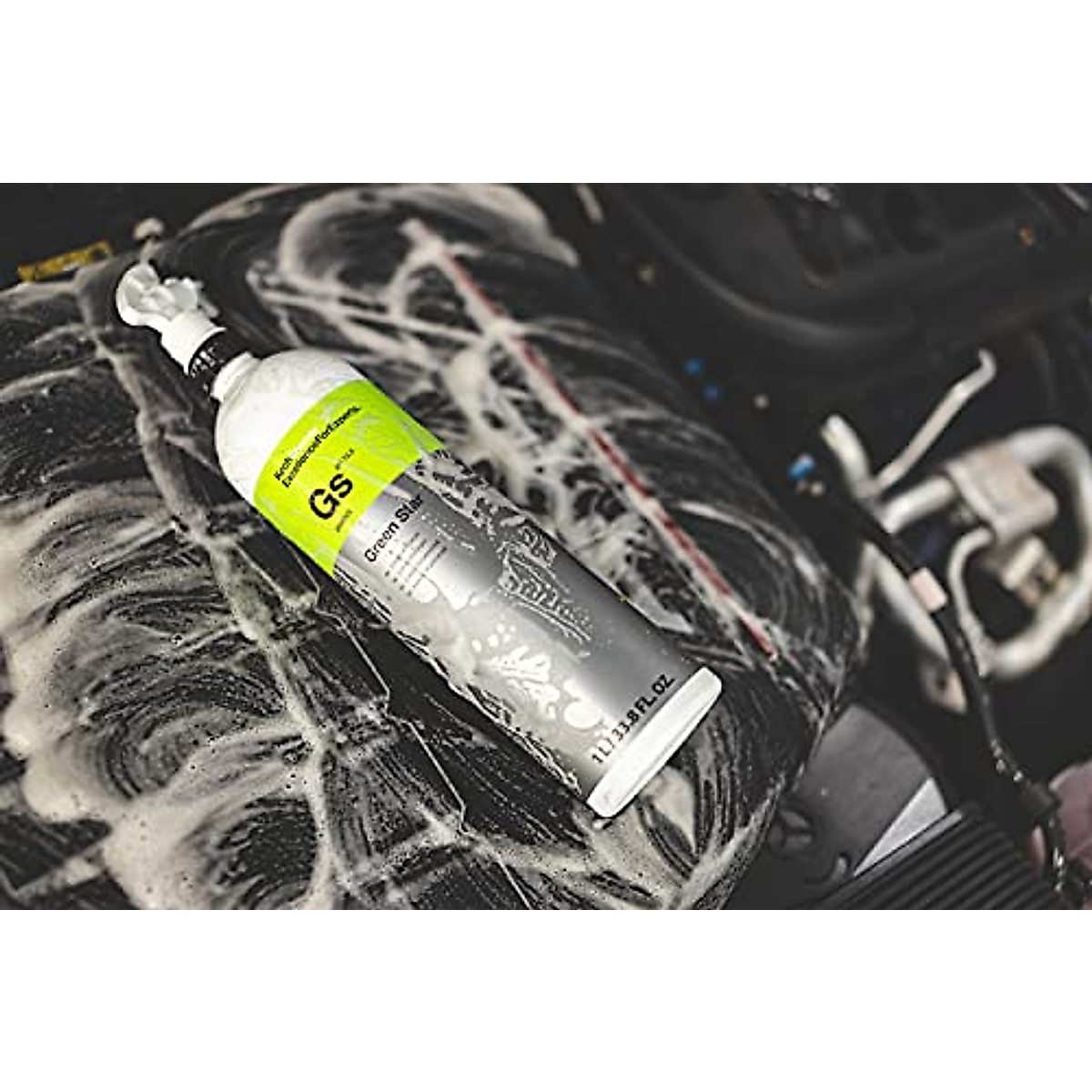 Koch-Chemie - Green Star - Highly Concentrated Universal Cleaner; Phosphate and Solvent Free, Auto Interiors and Exteriors, Engine Cleaning, Machinery, Commercial Use, Workshops, Industrial (1 Liter)