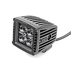 Rough Country 2" Black Series Square LED Cube Lights | White DRL - 70903BLKDRL