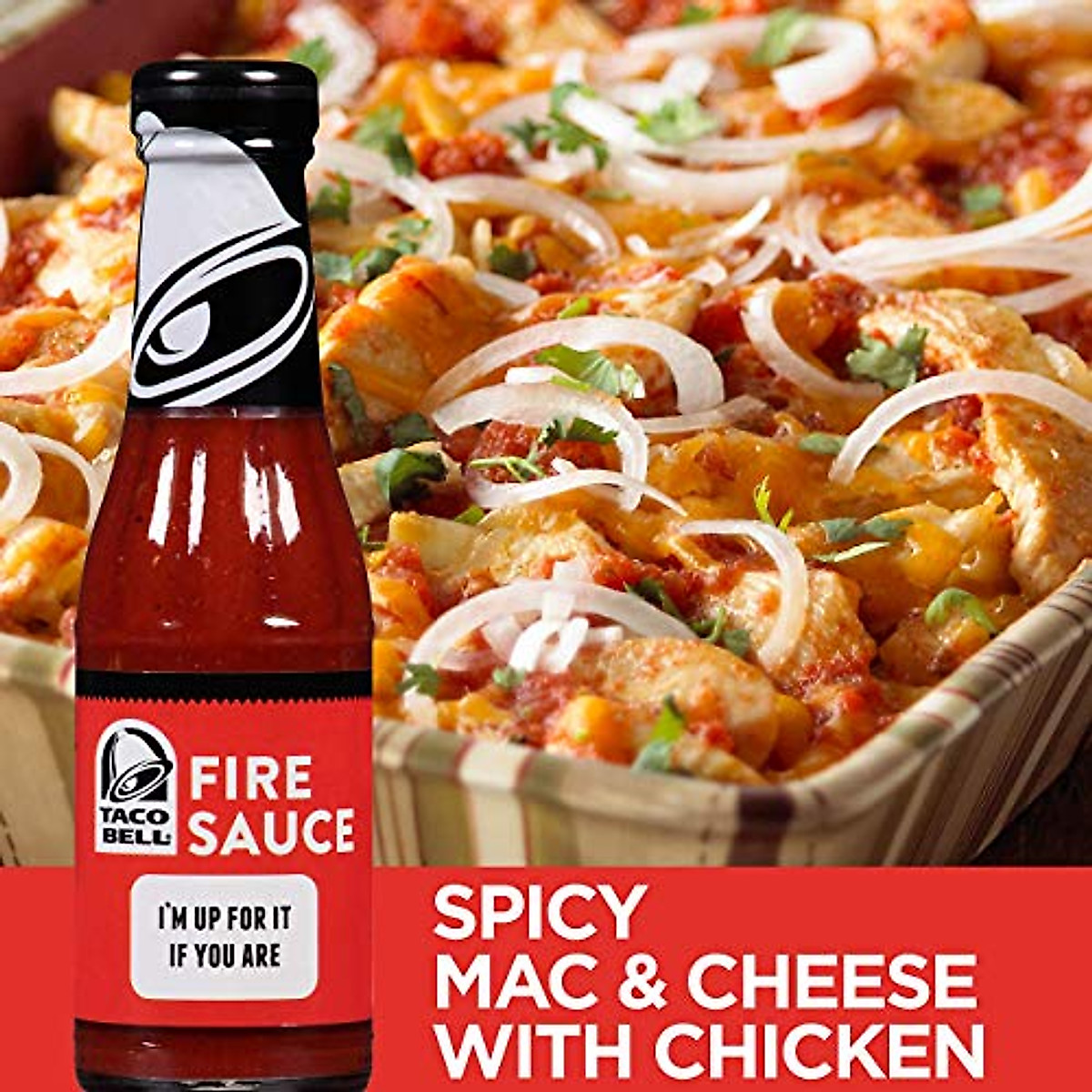 Taco Bell Fire Sauce Glass Bottle, 7.5 OZ 3-pack