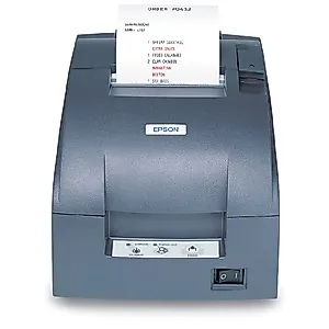 Epson C31C514667 Dot Matrix Receipt Printer TM-U220B, Ethernet, Autocutter, Power Supply Included, Dark Gray