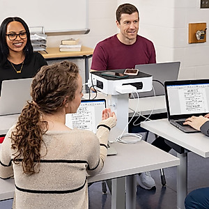 Stand Steady PowerPro Rolling Charging Station - Charging Tower with 8 USB Ports & 8 AC Outlets, Portable Power for Multiple Devices | Ideal for Schools, Businesses, Events