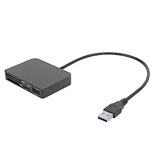 VINGVO Taidda- Card Converter, Portable Automatic Identification Aluminum Alloy Small Size Card Adapter, Plug and Play for Desktop Laptop