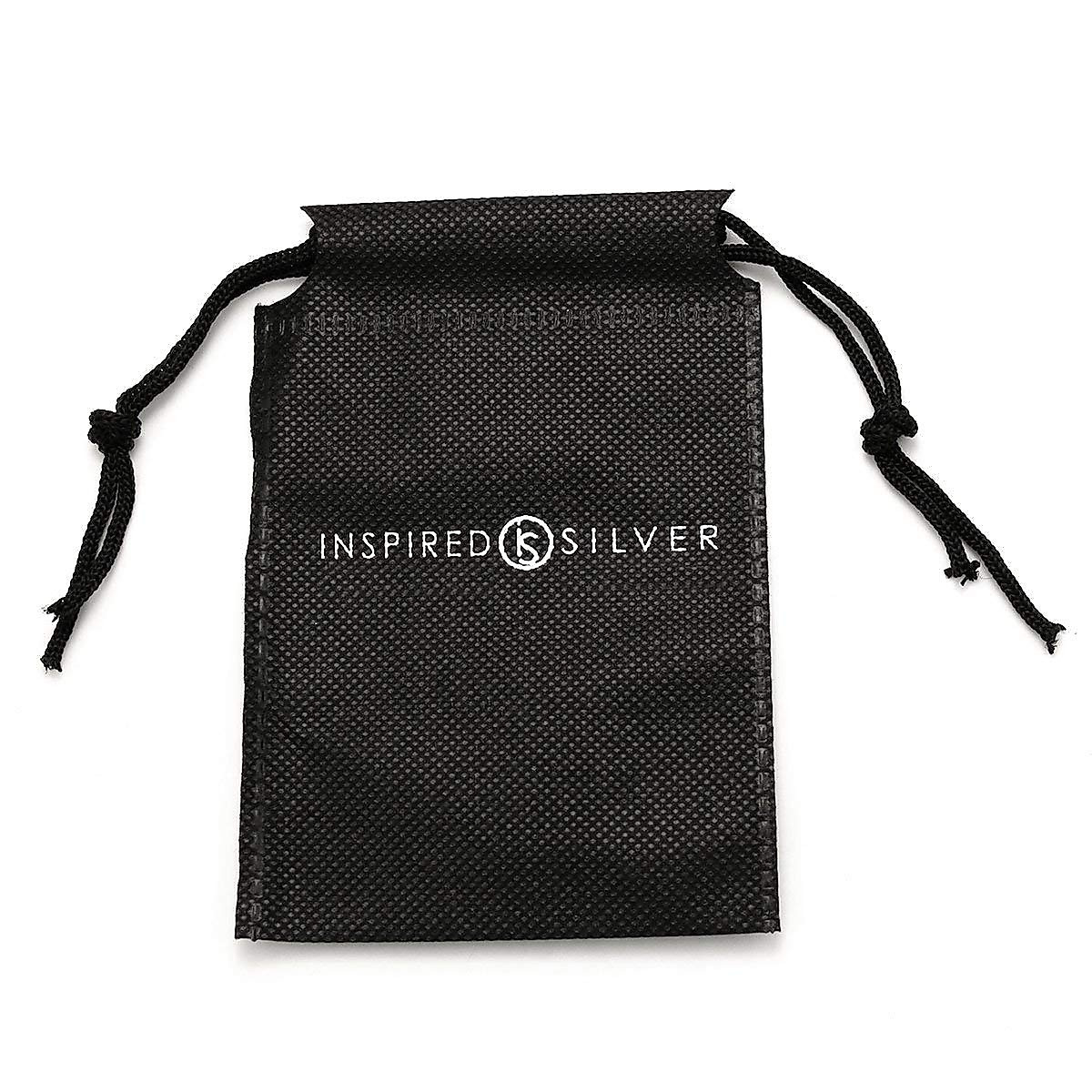 Inspired Silver - Navy Blue Maid of Honor Memory Charm for Women - Silver Pave Heart Charm for Bracelet with Cubic Zirconia Jewelry