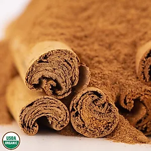 Ceylon Cinnamon Powder (1LB) | 100% CERTIFIED Organic | Freshly Ground Premium Sri Lanka Cinnamon For Exquisite Flavor and Aroma | Gluten Free & Non-GMO | Controlled and Packed in USA Food Facility