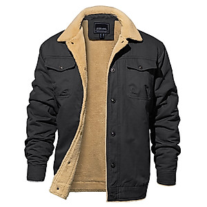 EKLENTSON Men's Cold Weather Winter Jacket - Insulated Snow Jacket for Hunting & Fall, Grey, Medium