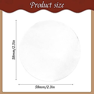 400 Pcs Espresso Paper Filter White Coffee Filter Paper 58mm Replacement Paper Filter Round Coffee Maker Filters Disposable Tea Maker Filters Compatible with Espresso Makers