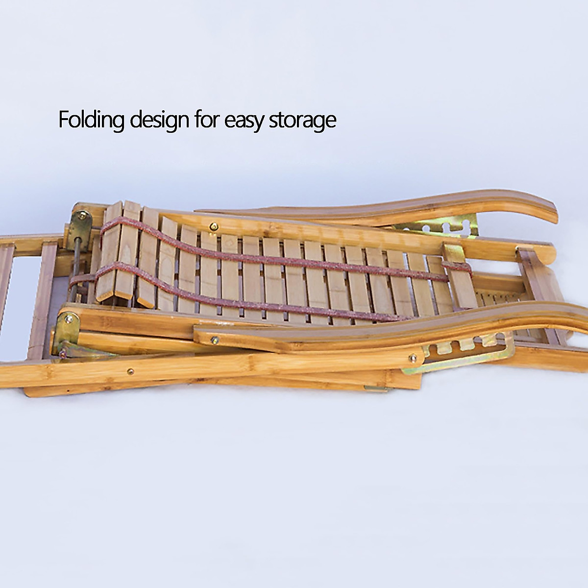 Camping chairs, beach chair, lounge chair, outdoor chairs, lawn chairs, zero gravity chairs, bamboo Lounge Chair Large Adjustable Rocking Chair Reclining Patio Chair with Headrest Pillow ( Color : Bro