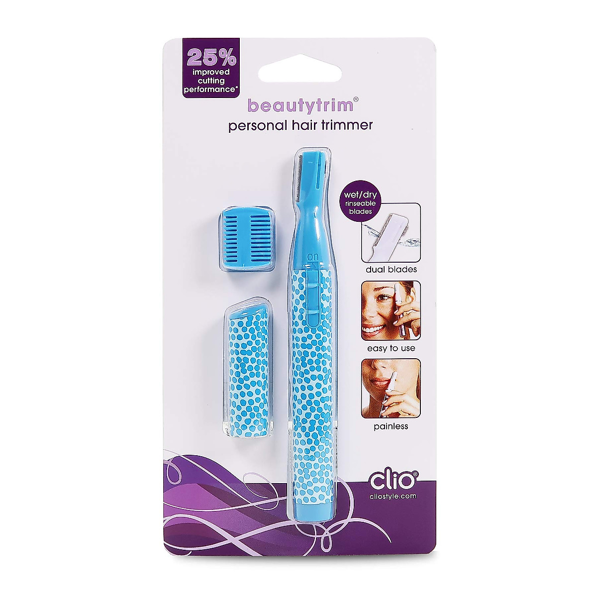 Beautytrim Personal Hair Trimmer,Removes Peach Fuzz and Any Other Unwanted Facial Hair