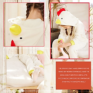 COSUSKET Chicken Oneise Pajamas Child Halloween Costume Age 2-14