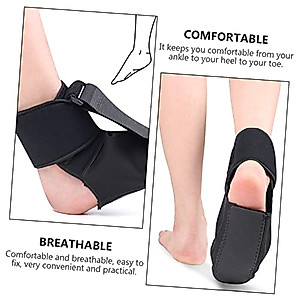 FOMIYES 1pc Foot Drop Orthotics Plantar Fasciitis Splint Tool Stand Night Splint Foot Position Brace Ortho Picks for Braces Foot Orthotic Tool Foot Drop Corrector Foot Droop Brace Black