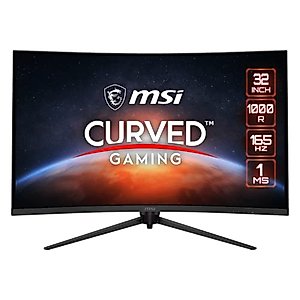 MSI G321CQP, 32" Gaming Monitor, 2560 x 1440 (QHD), VA, 165Hz, FreeSync Premium, HDMI, Displayport, Tilt, Swivel, Height Adjustable,Pivot