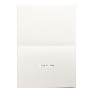 NIQUEA.D, Embroidered Leaves and Flowers Birthday Card