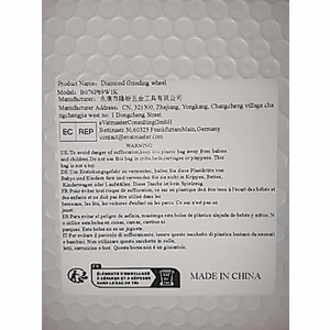 JIUNENG 5inch Tapered Plain Resin Diamond Grinding Wheel to Grind Carbide Hard Steel 150 Grit 125x10x32x8mm