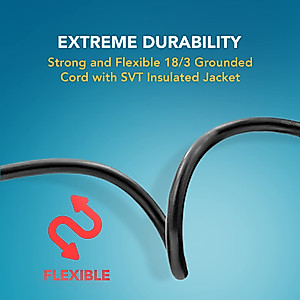 Rebuild Skills UL Approved (6FT 18/3-5PK) Universal Computer Monitor Power Cord, C13 Power Cable for Monitor, PC, Desktop, Printer, Scanner 18 AWG GA NEMA 5-15P to IEC13 (5 Pack)