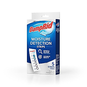 DampRid Moisture Detection Strips, 5-Pack, Single-Use Humidity Indicators