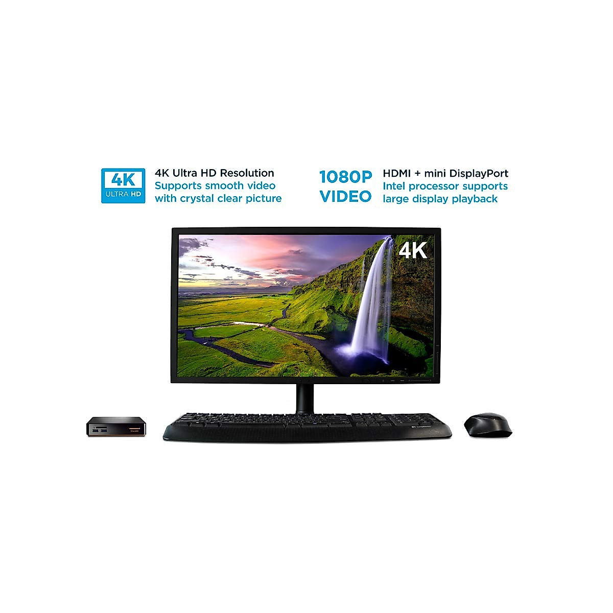 Shuttle Mini PC Intel i3 Windows 10 Home | 8GB RAM | 240GB SSD | Mini Desktop Computer | HDMI, Mini DisplayPort | | Wi-Fi 2.4/5G | Bluetooth | Gigabit Ethernet | 4K Supported | SD Card Reader