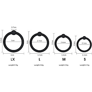 Newly Silicone Cock Ring for Men Erection Silicone Cock Rings for Couple Penis Ring Sex Toy for Male Longer Harder Stronger Machine Sunglasses LG-JCB-06.12