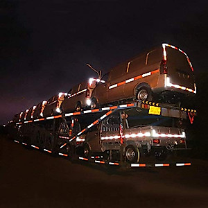 2" x150' roll DOT-C2 Premium Reflective Safety Conspicuity Tape Truck Trailer Boat Horse Trailer Diamond Grade Pattern 7 YR Average Life Waterproof, Strong Adhesive! Glass Bead PC METALIZED Material.