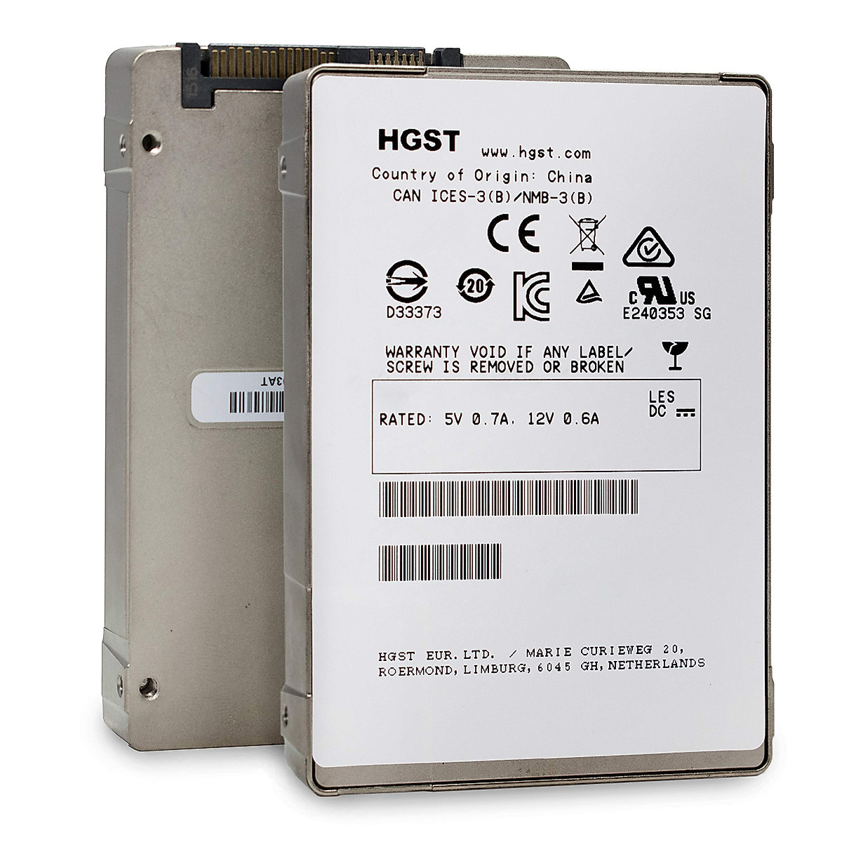 HGST Ultrastar SSD1600MR | HUSMR1616ASS200 | 0B31079 | 1.6TB SAS 12Gb/s 2.5" Inch MLC NAND | 130K / 30K IOPS random R/W | T10 End-To-End Data Protection | Enterprise Solid State Drive SSD