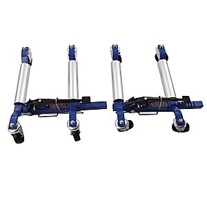 ZAWAYINE Car Wheel Dolly, Heavy Duty Self Loading Dolly with Ratcheting Foot Pedal, 1300lbs Capacity, 2 Pack