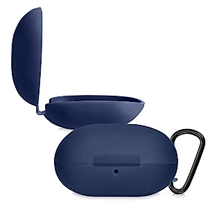 kwmobile Case Compatible with Beats Powerbeats Pro Case - Silicone Cover Holder for Earbuds - Blue